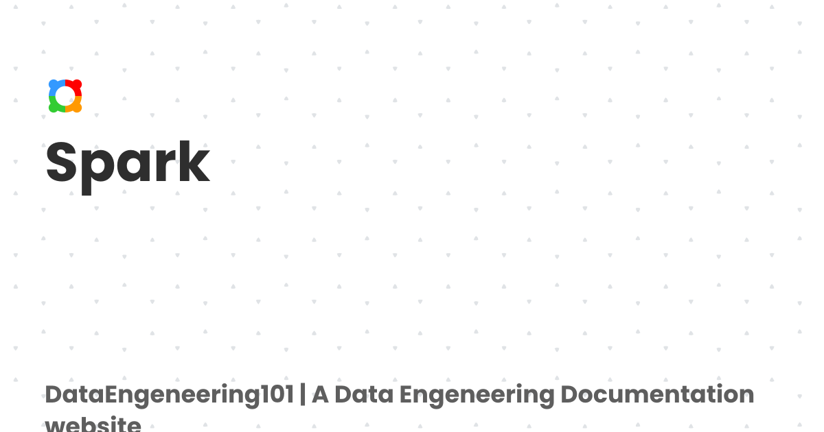 Spark | DataEngineering101